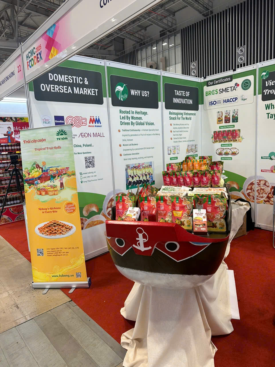 Tu Bong at HCMC Foodex 2025 – Bringing Vietnamese Fruit Rolls to the World
